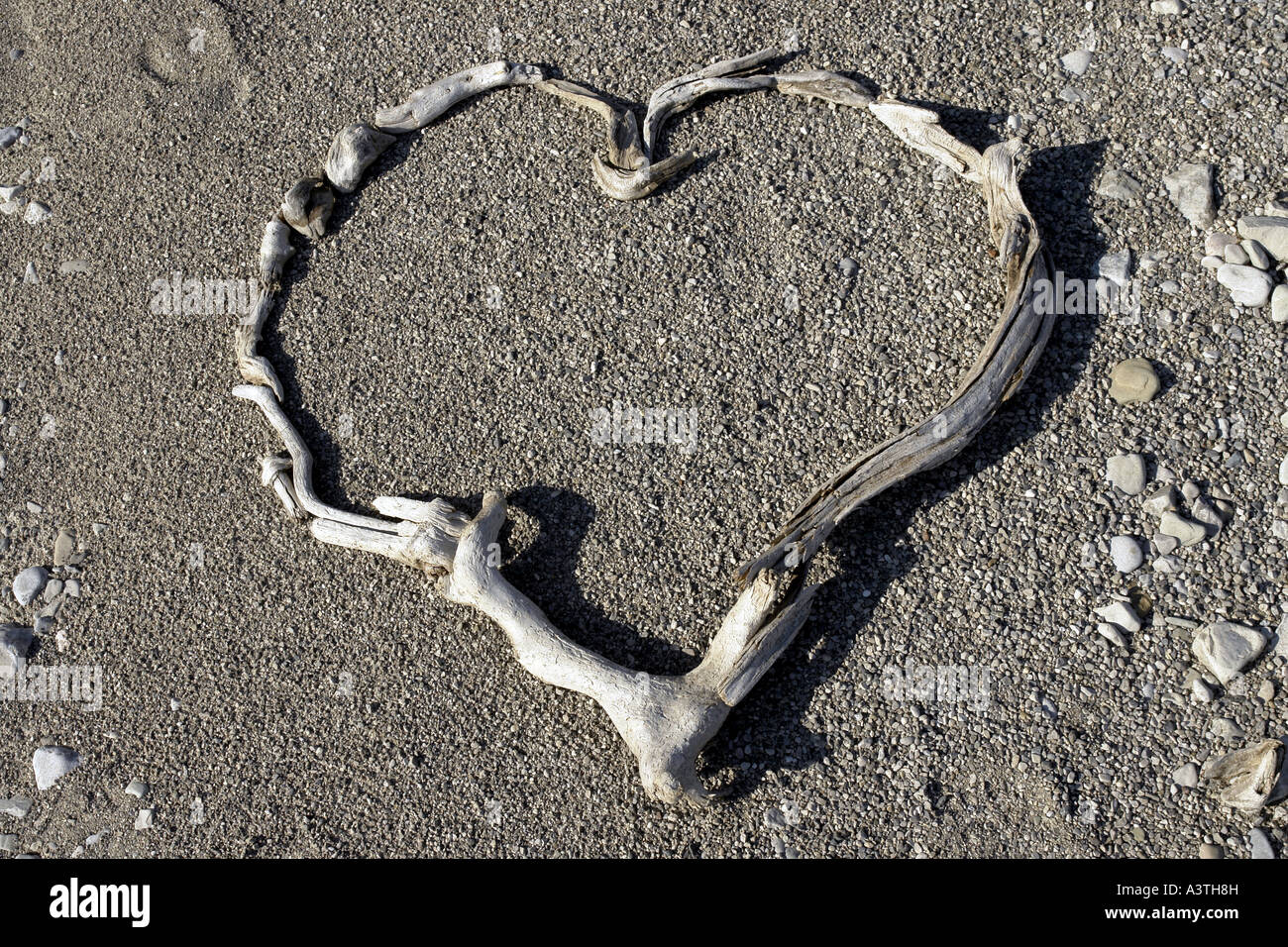 Heart made of wooden sticks | Stock Photo - Alamy