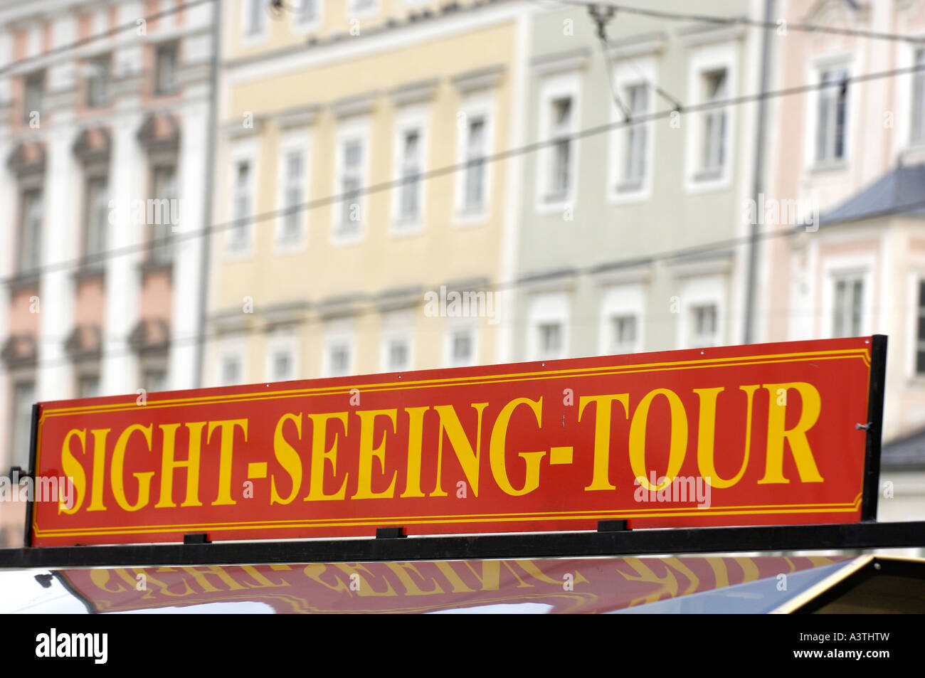 Tour sign hi-res stock photography and images - Alamy