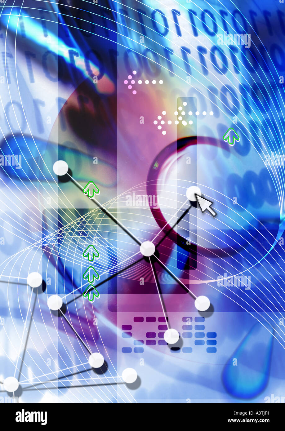 Superimposed code hi-res stock photography and images - Alamy