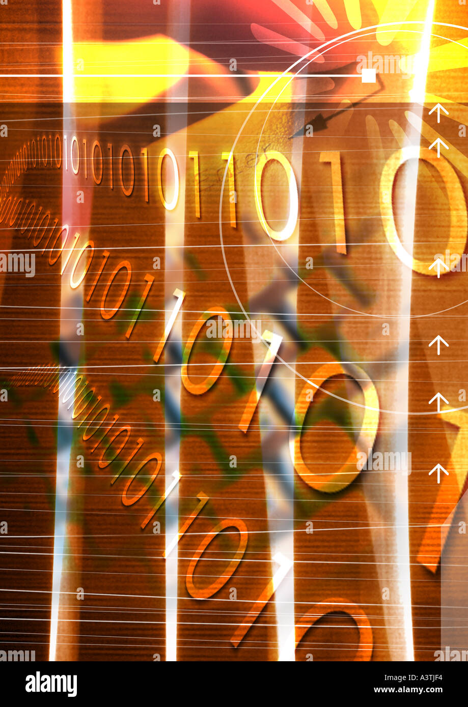 Superimposed code hi-res stock photography and images - Alamy