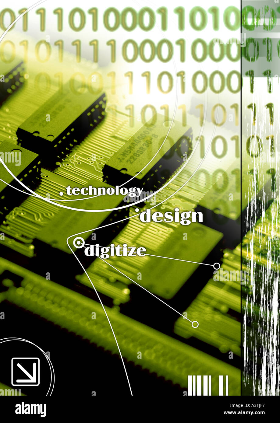 Superimposed code hi-res stock photography and images - Alamy