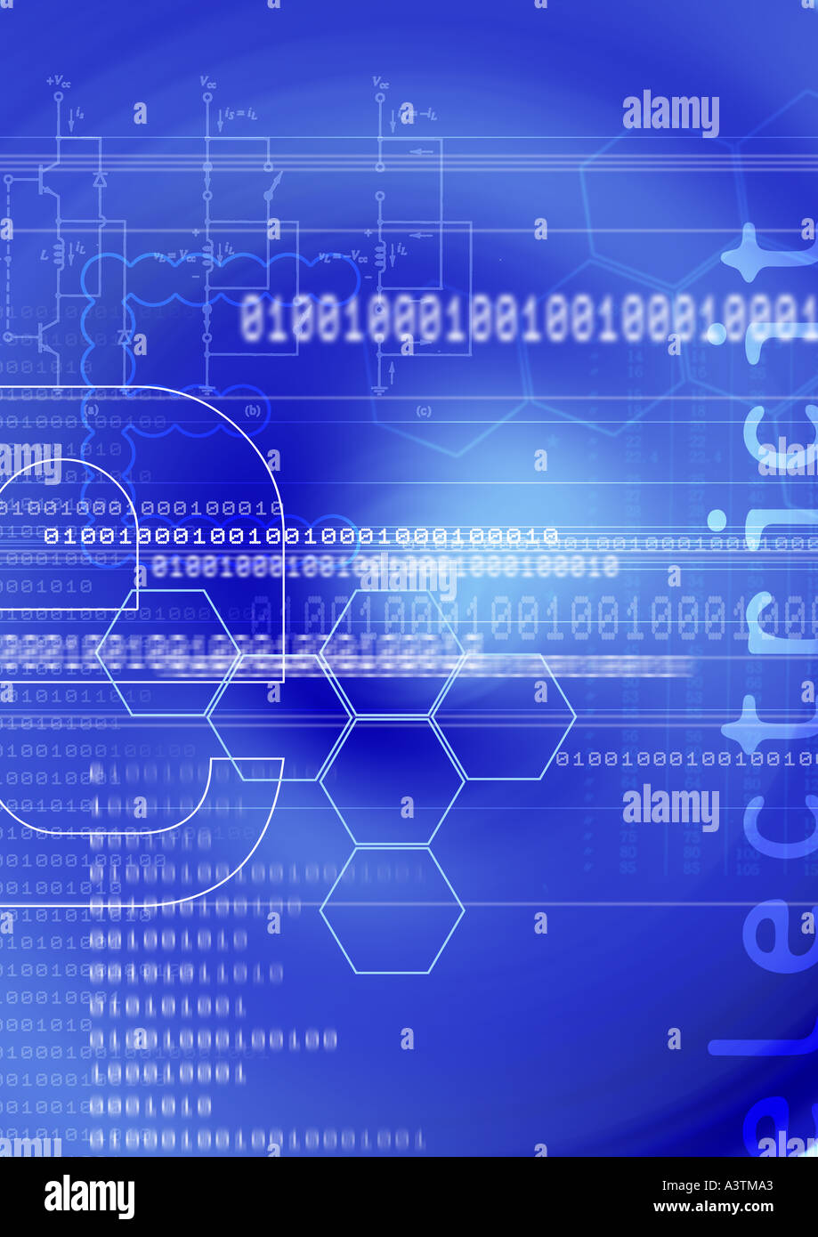 Superimposed code hi-res stock photography and images - Alamy