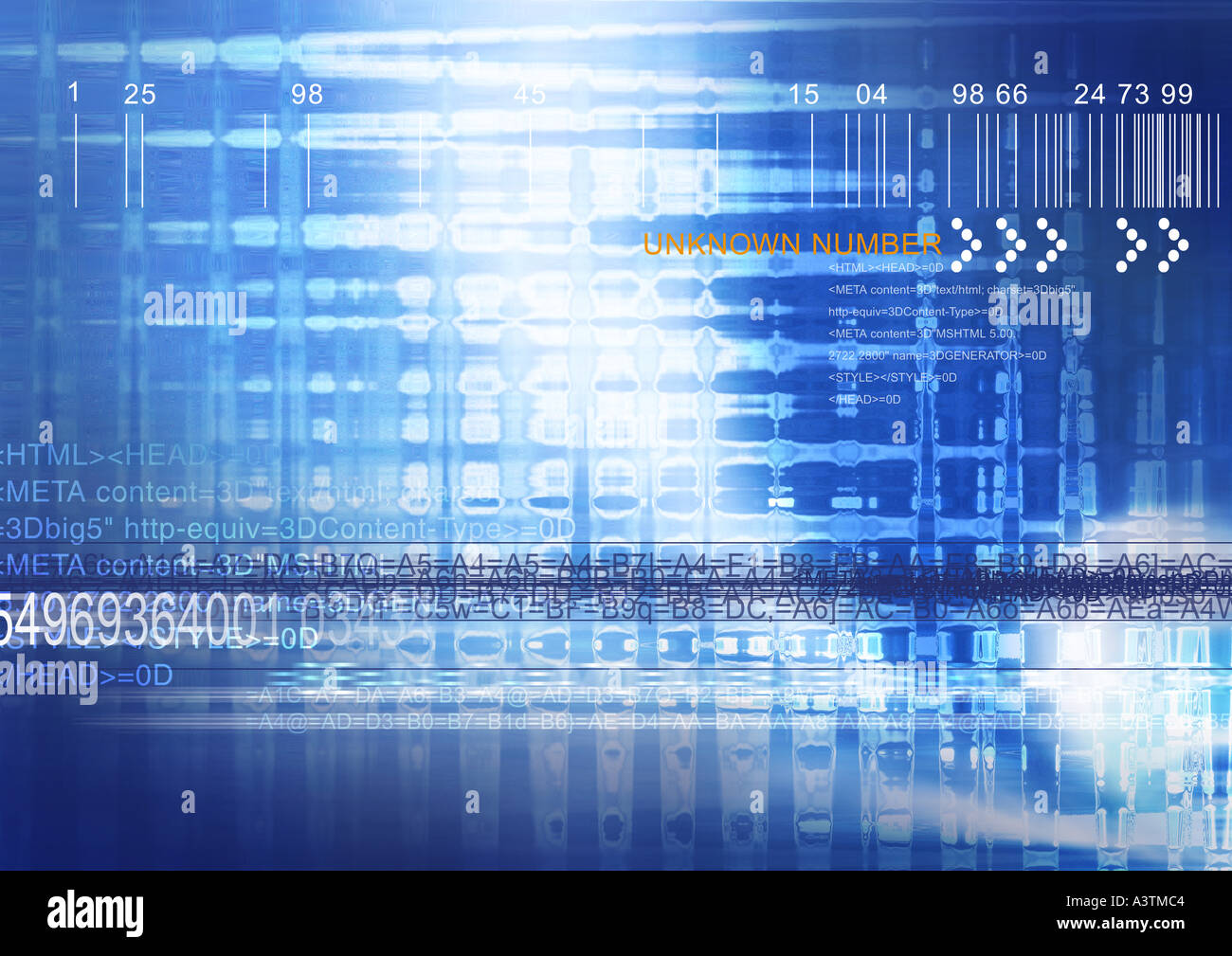 Superimposed code hi-res stock photography and images - Alamy