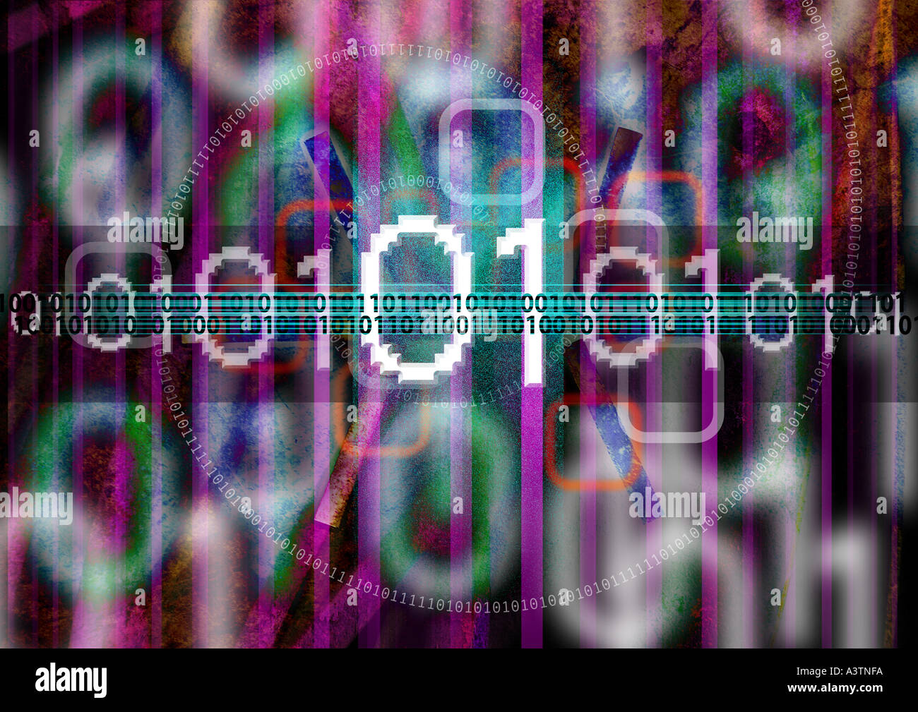 Superimposed code hi-res stock photography and images - Alamy