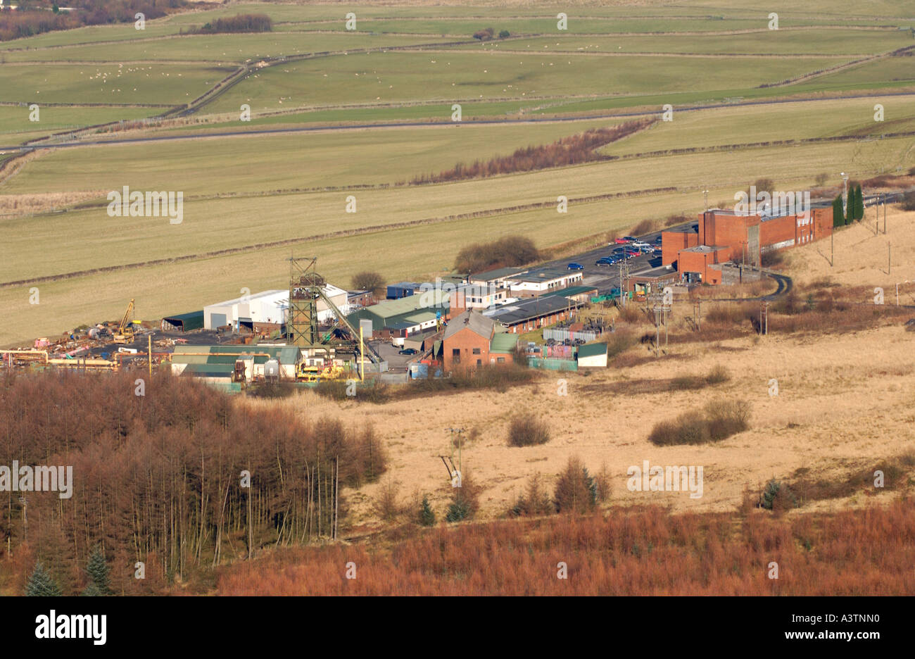 Scenic view over Tower Colliery Deep Mine Hirwaun South Wales UK Stock ...