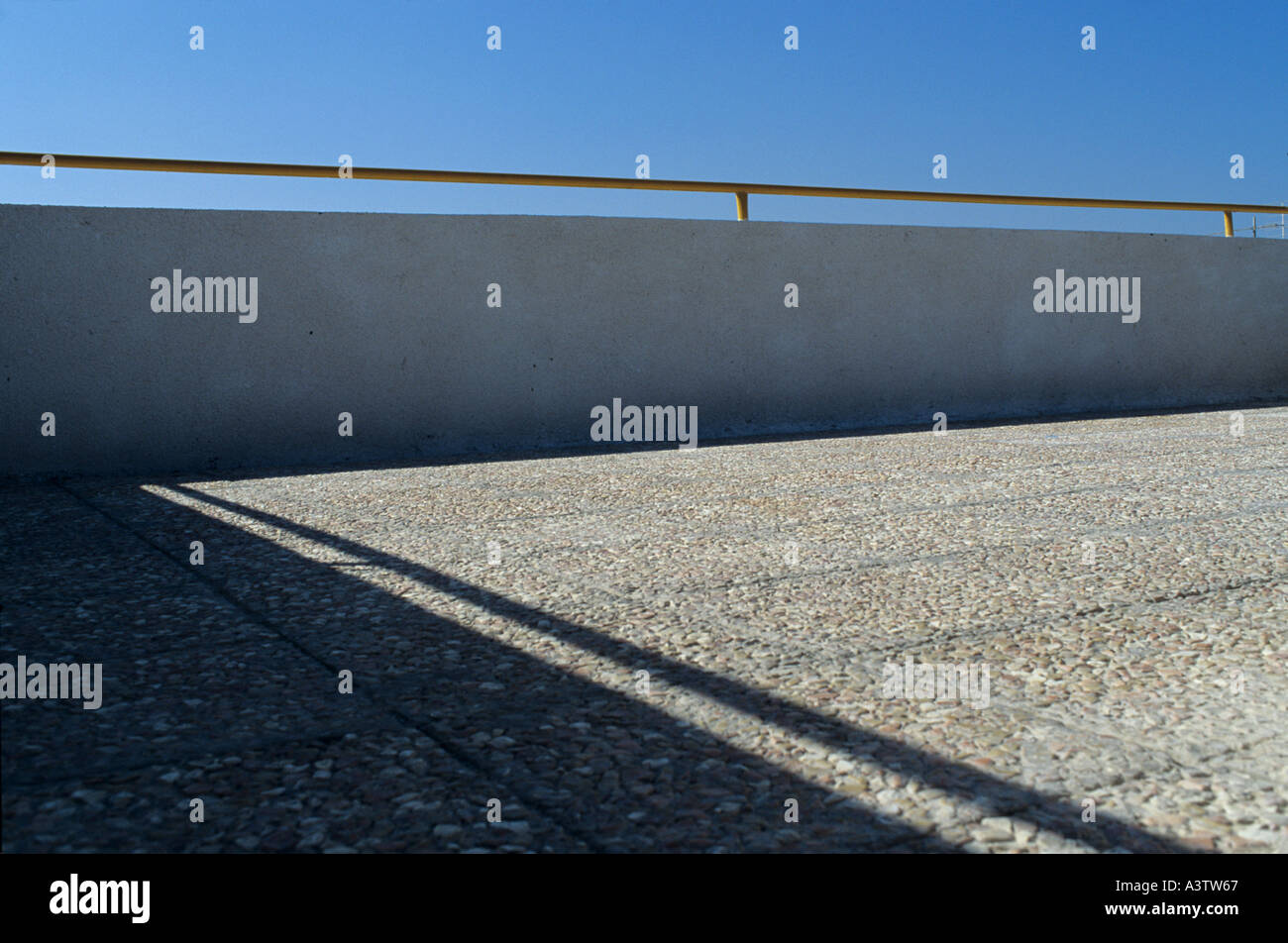 Cyprus. Graphic shapes of shadows on roof top Stock Photo - Alamy