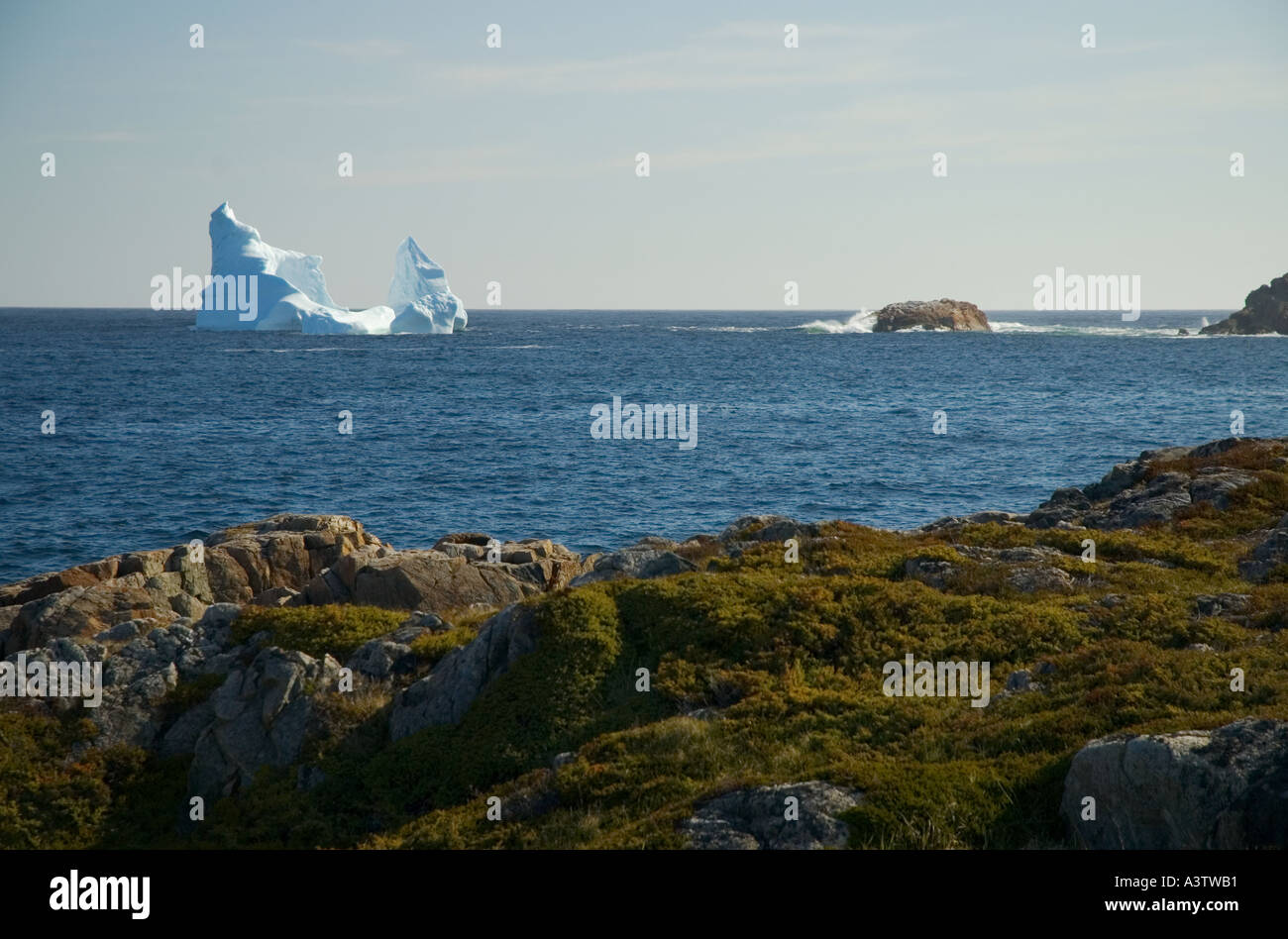 Canada Newfoundland Twillingate iceberg off Little Harbour Stock Photo ...