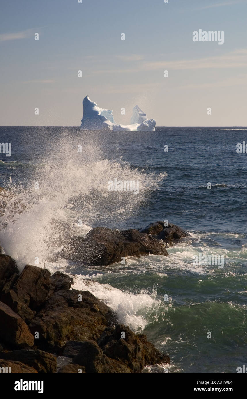 Canada Newfoundland Twillingate iceberg off Little Harbour Stock Photo ...