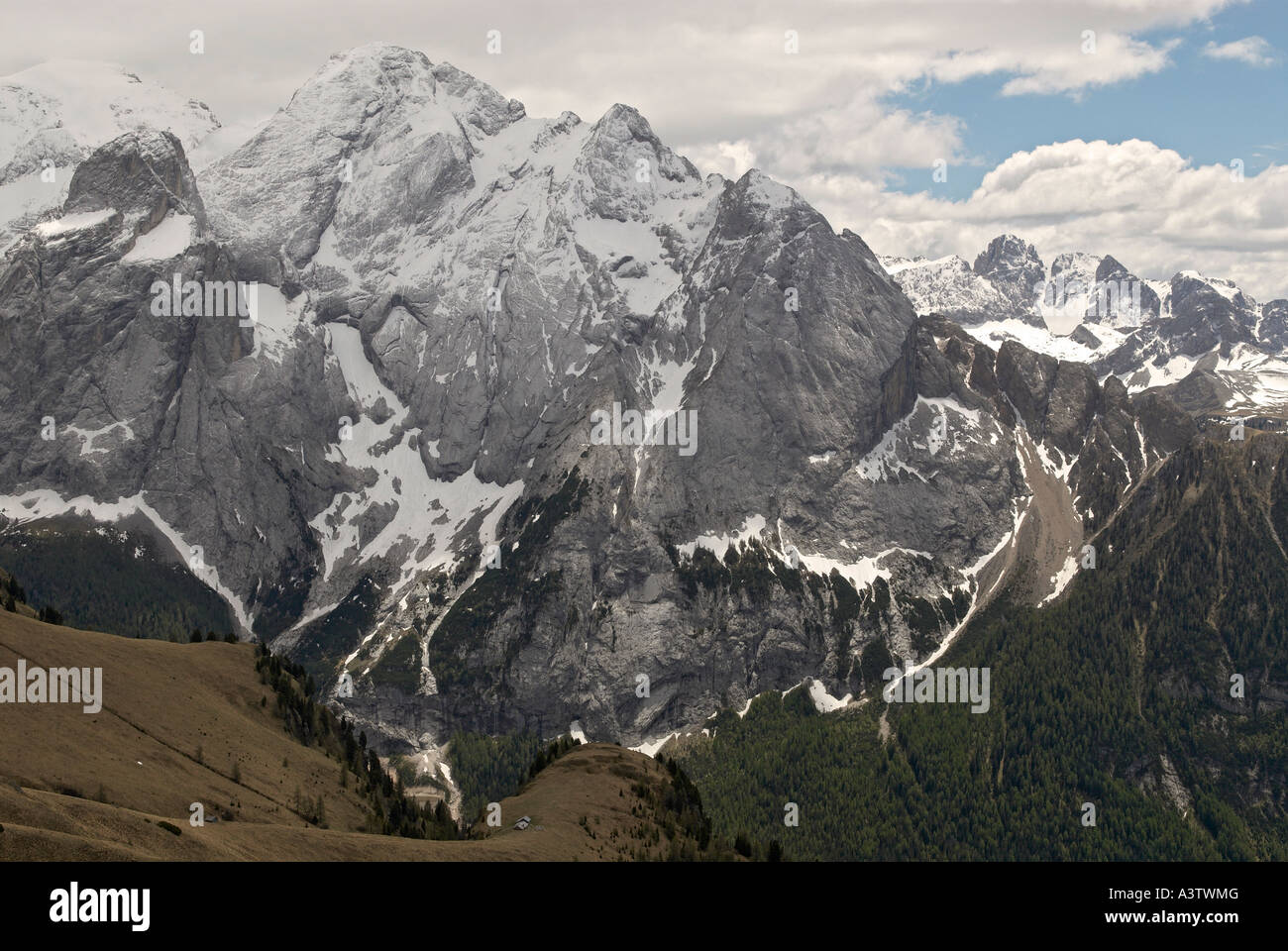 Mountain Range near Arabba Italy Stock Photo - Alamy