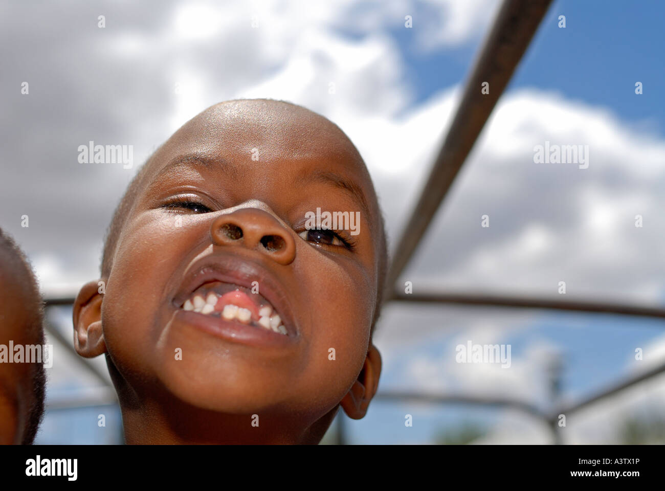 Toothless Kenyan boy making funny faces Maralal Northern Kenya Stock ...