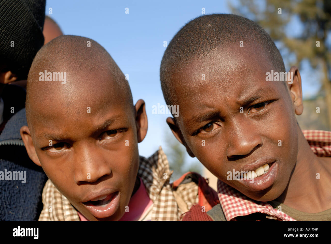 Kenyan boys in Nyahururu Kenya Stock Photo - Alamy