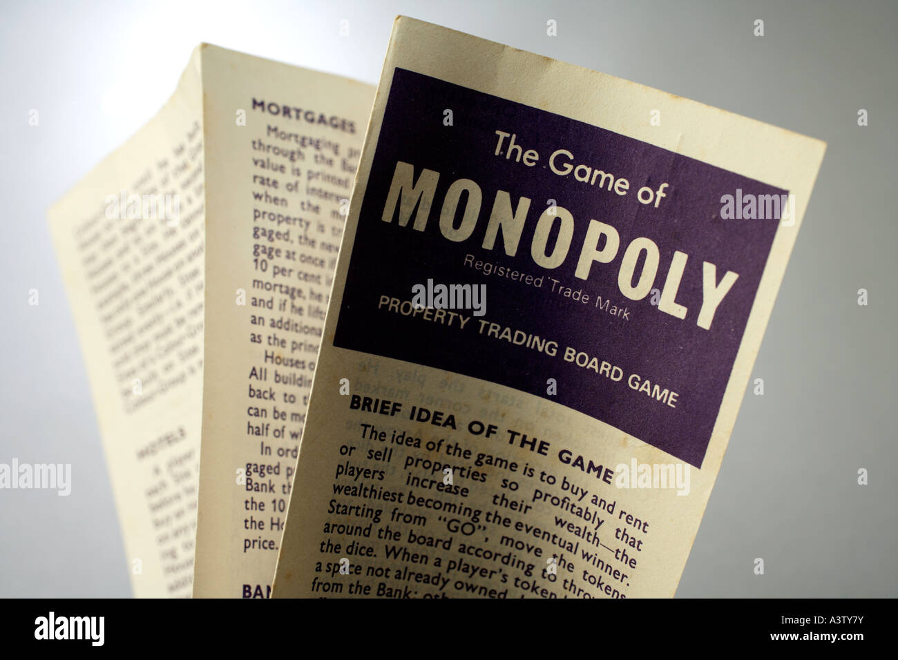 Monopoly Board Game, close up Stock Photo - Alamy
