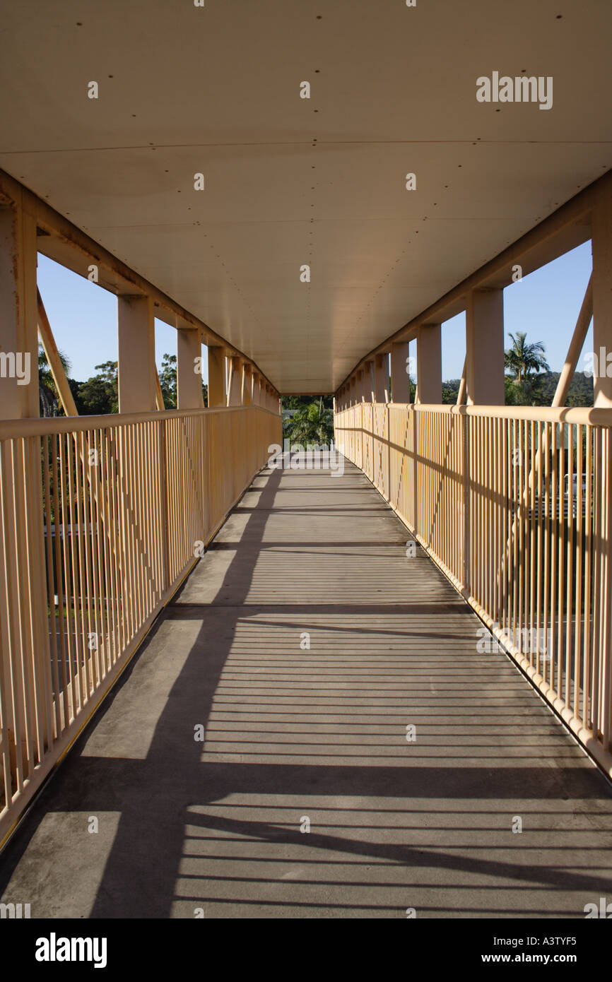 A COVERED BRIDGE CROSSING A BUSY HIGHWAY Stock Photo - Alamy