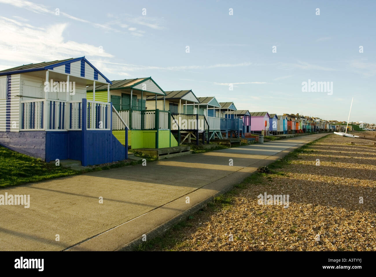 Beach huts , Tankerton , Kent Stock Photo - Alamy