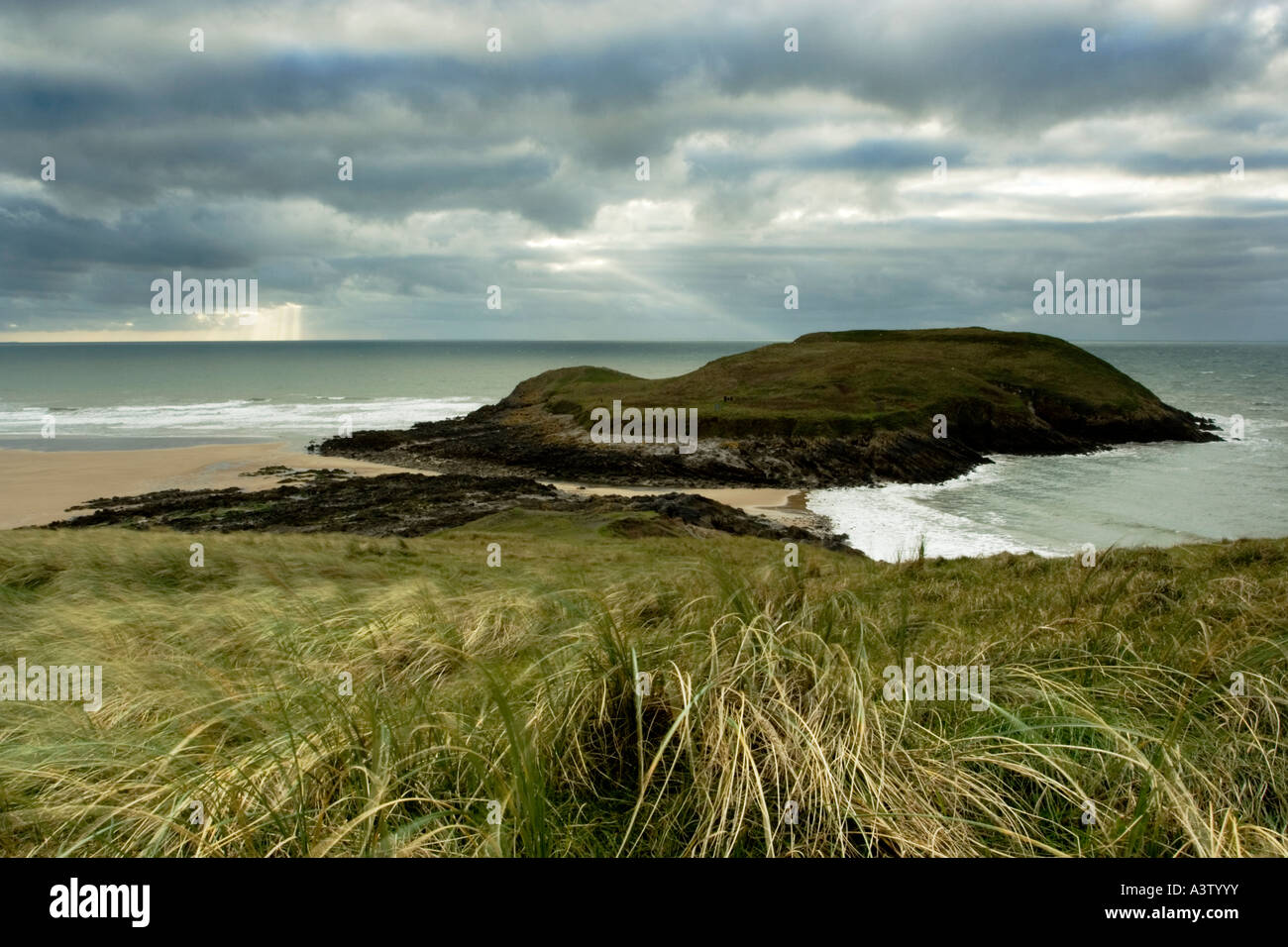 Burry Holms, Llangennith, Gower Stock Photo - Alamy