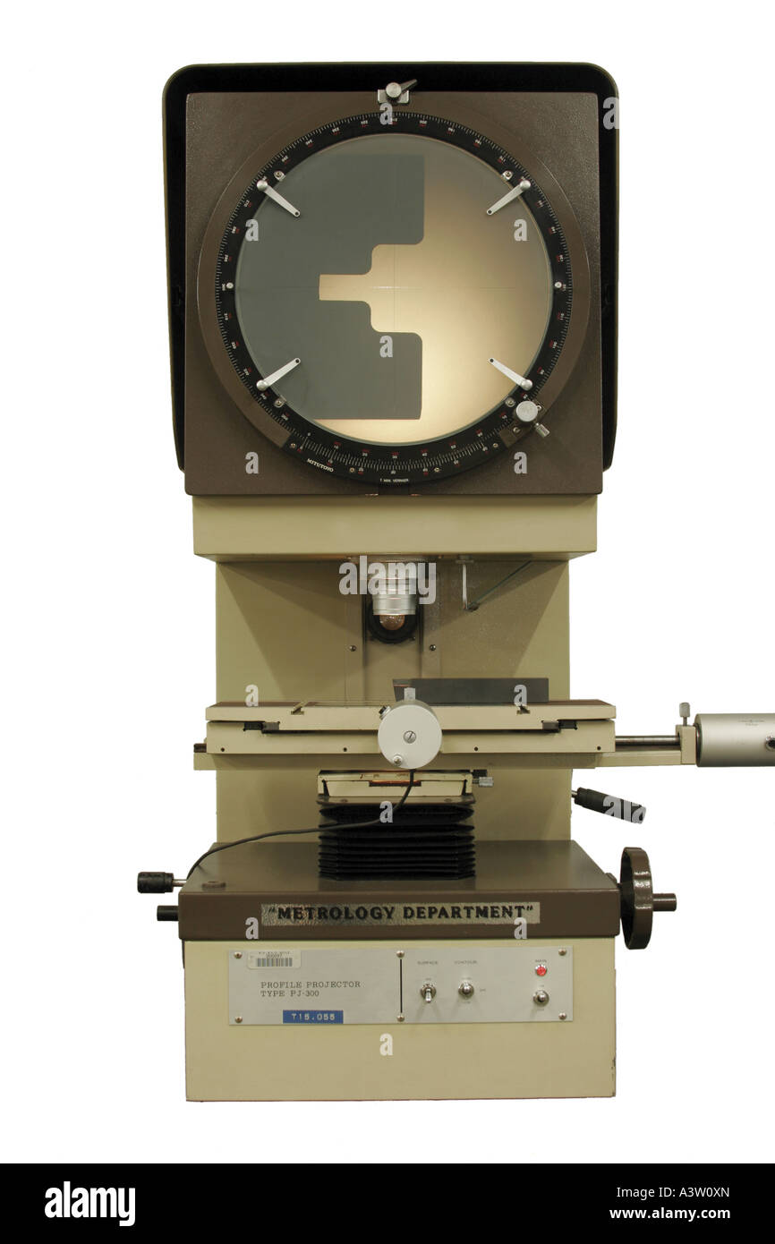 Profile projector Cut Out Stock Images & Pictures - Alamy