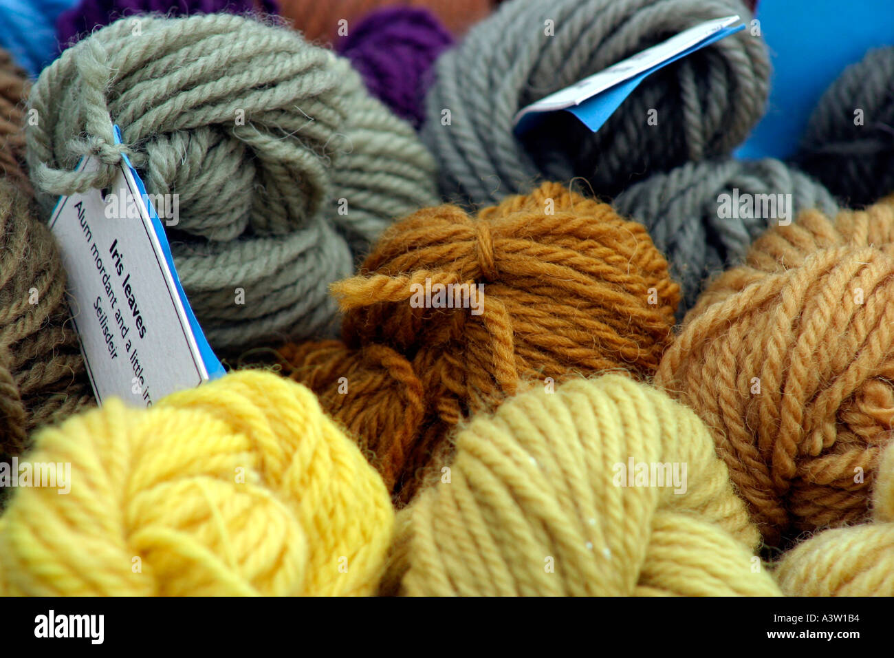 Traditional wool dyeing Soay Studio West Tarbert Harris The Hebrides ...