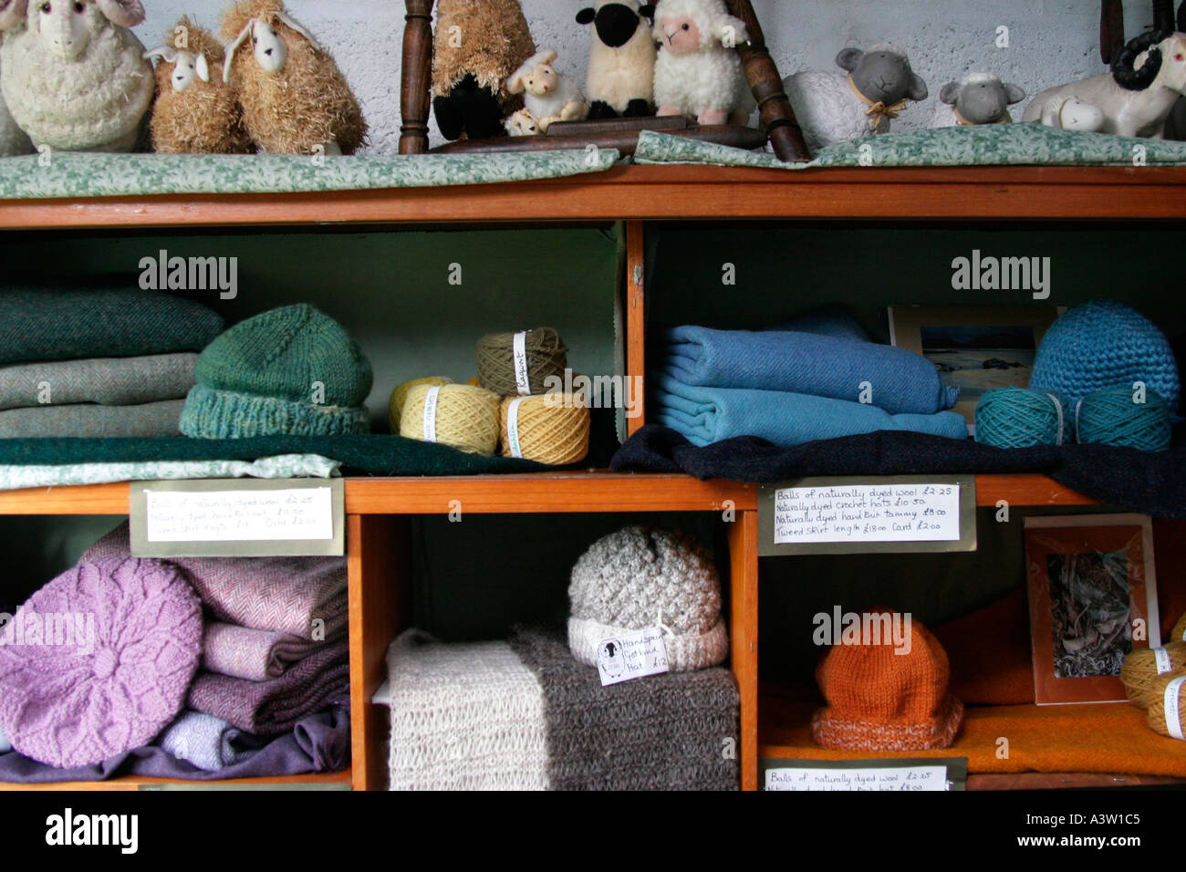 Traditional wool dyeing Soay Studio West Tarbert Harris The Hebrides ...