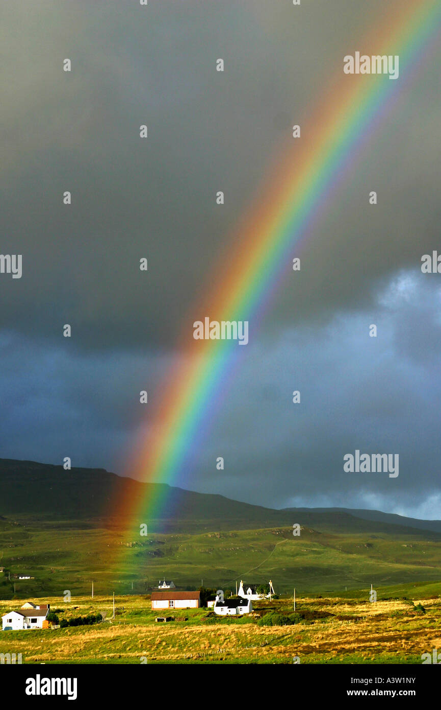 Rainbow / Isle of Skye Stock Photo - Alamy