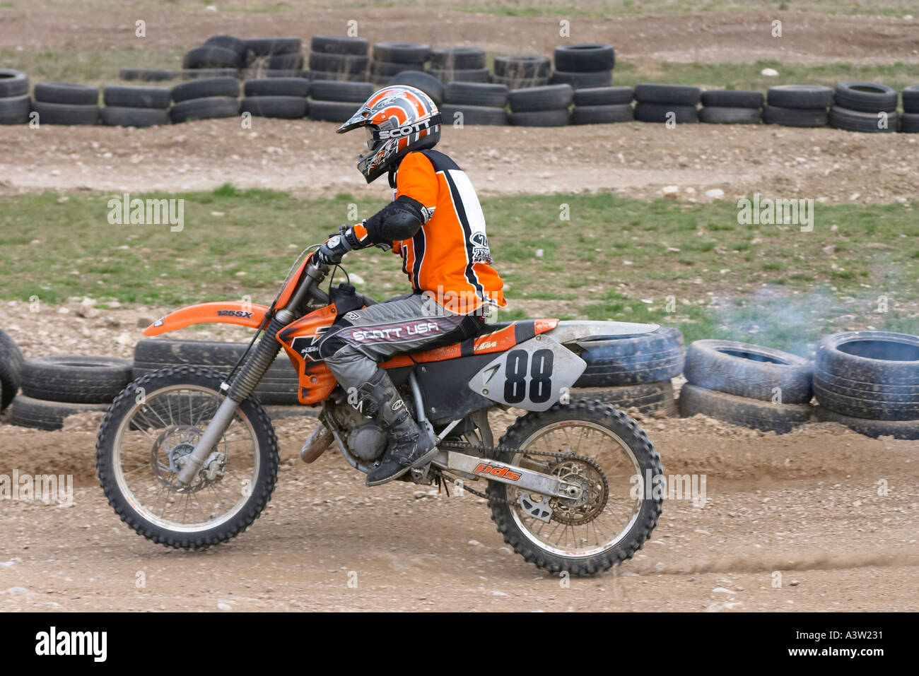 moto cross driver Stock Photo - Alamy