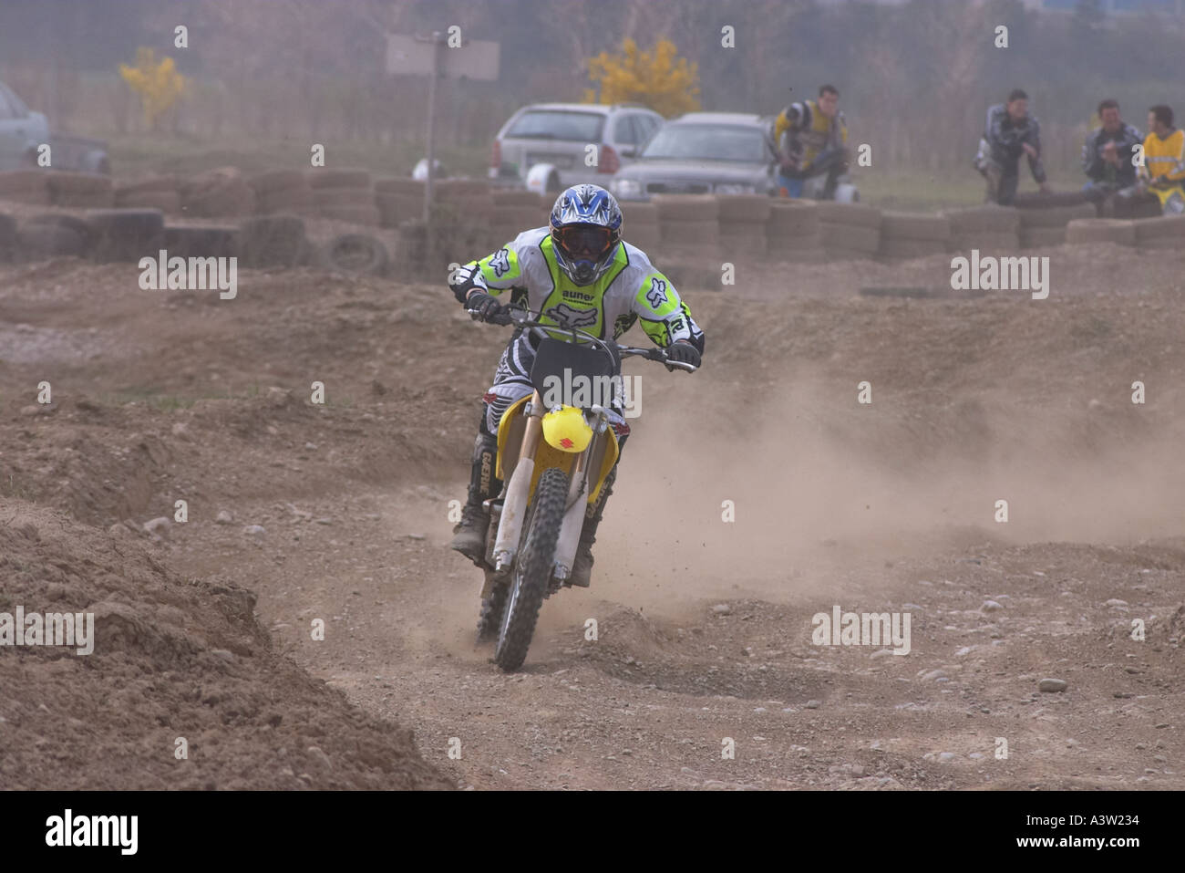 moto cross driver Stock Photo - Alamy
