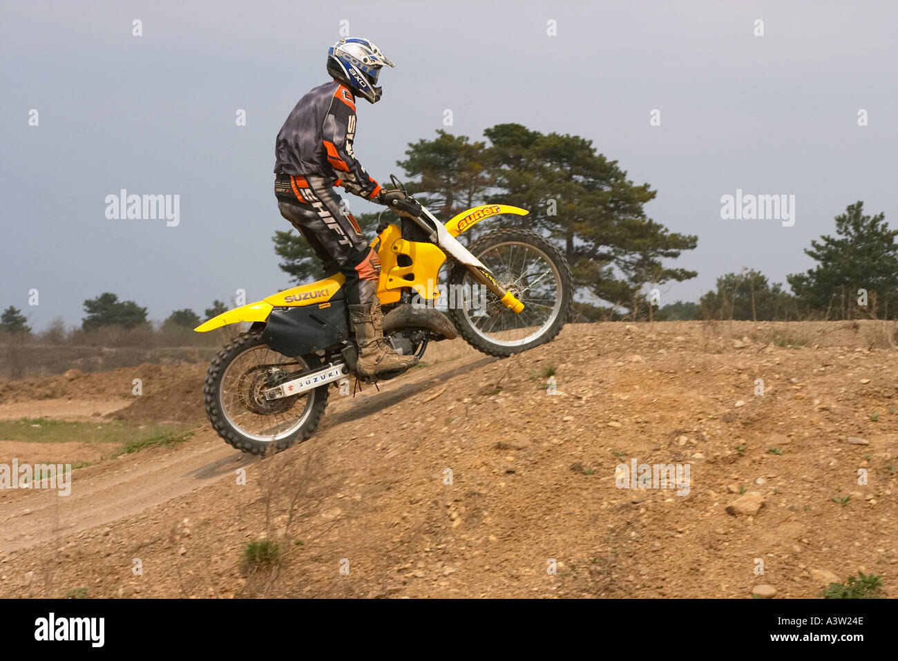 moto cross driver Stock Photo - Alamy