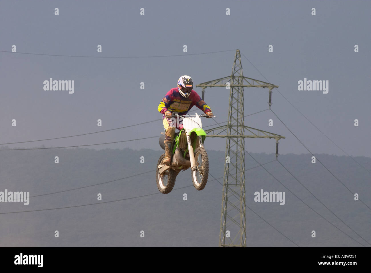 moto cross driver Stock Photo - Alamy