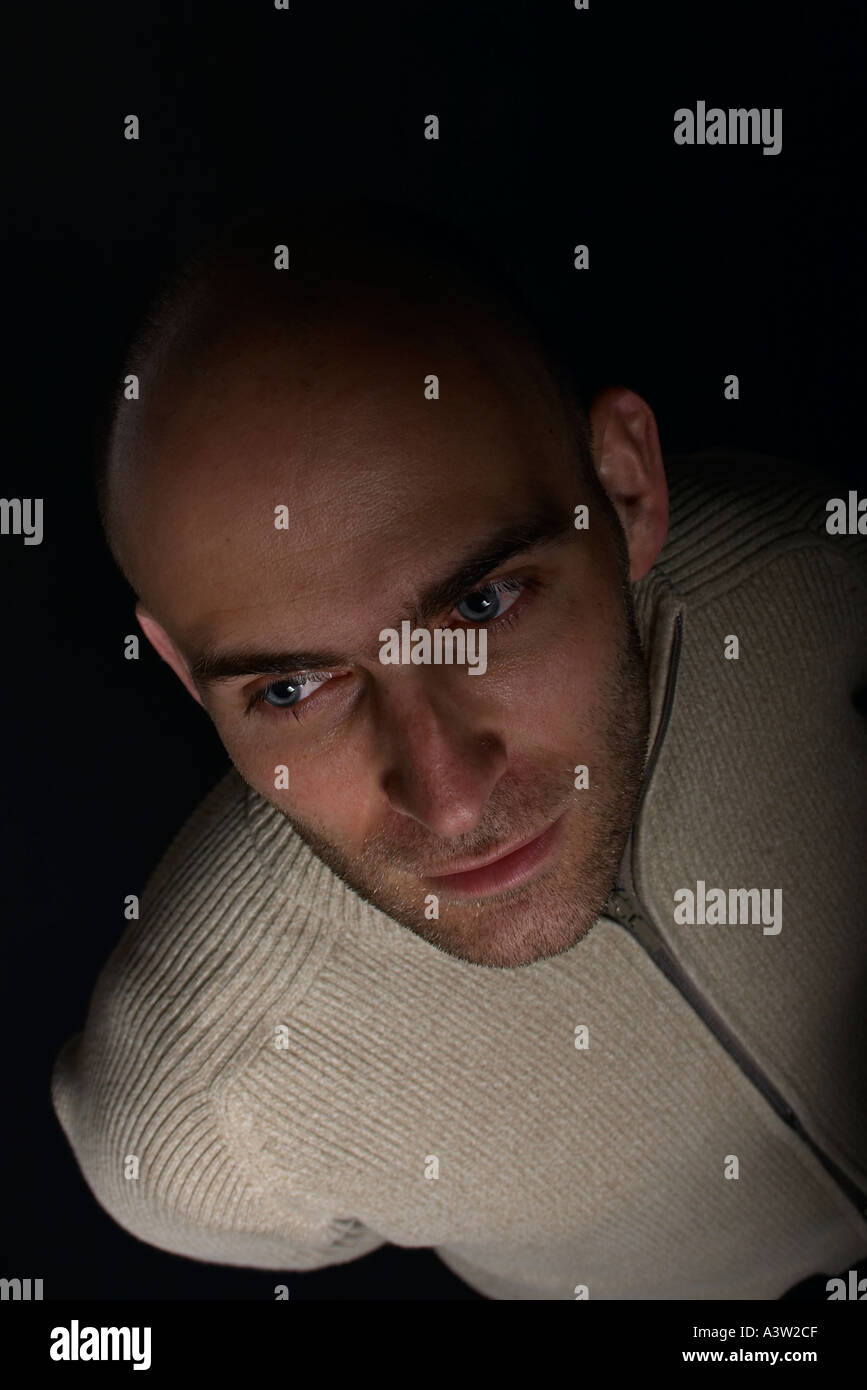 top view of young man Stock Photo - Alamy