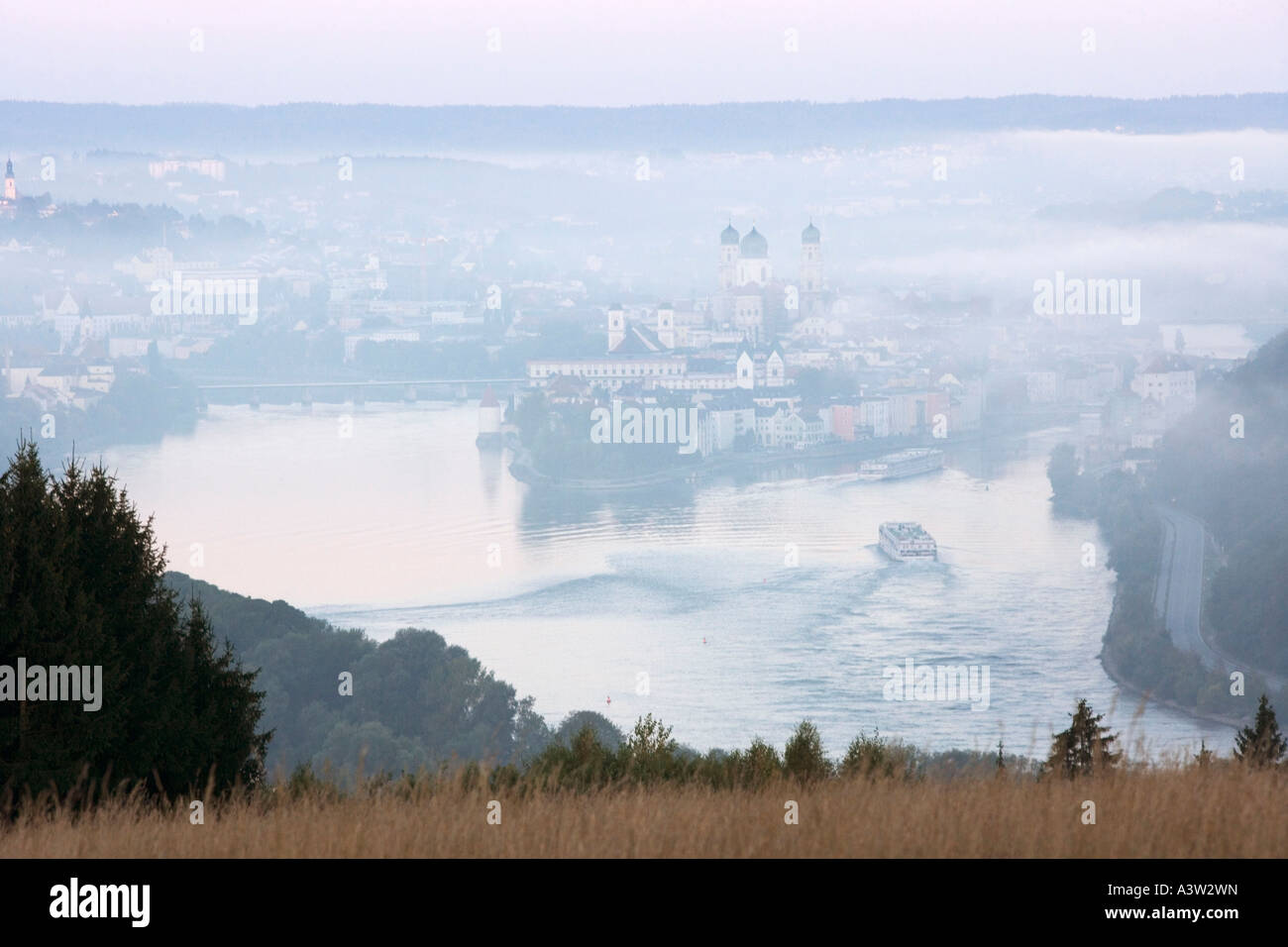 Passau confluence of rivers hi-res stock photography and images - Alamy
