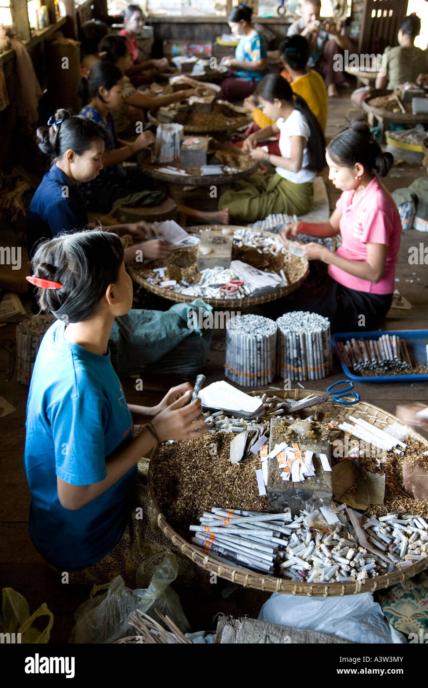 Cheroot Factory, Bago, Myanmar Stock Photo - Alamy
