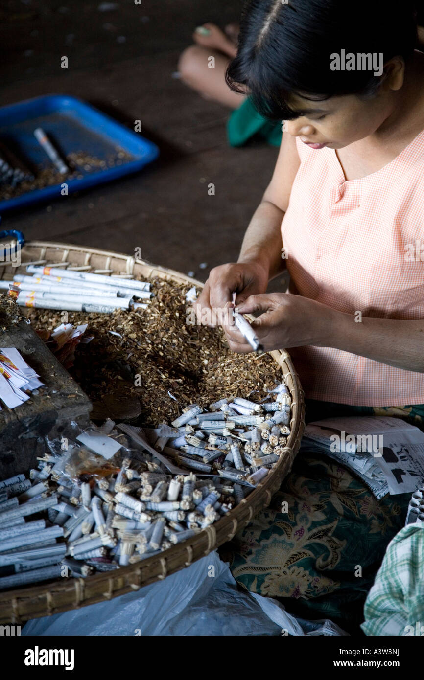 Cheroot Factory, Bago, Myanmar Stock Photo - Alamy