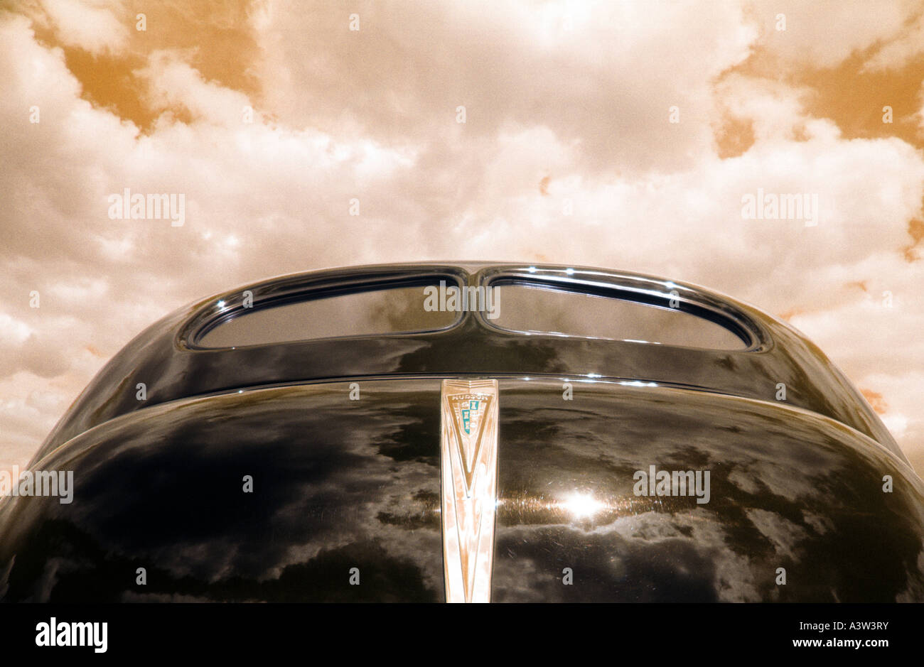 Hudson car badge. (rear) American car manufacturer 1909 to 1957 Stock ...