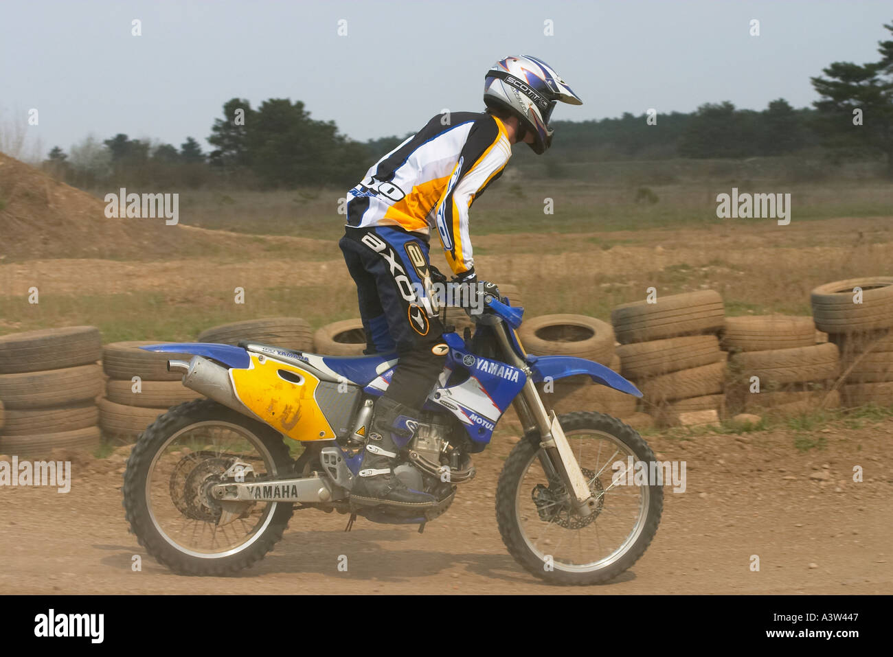 moto cross driver Stock Photo - Alamy