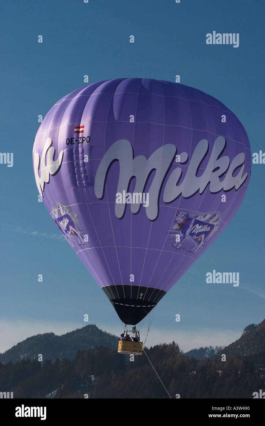 hot-air balloon Milka Stock Photo - Alamy