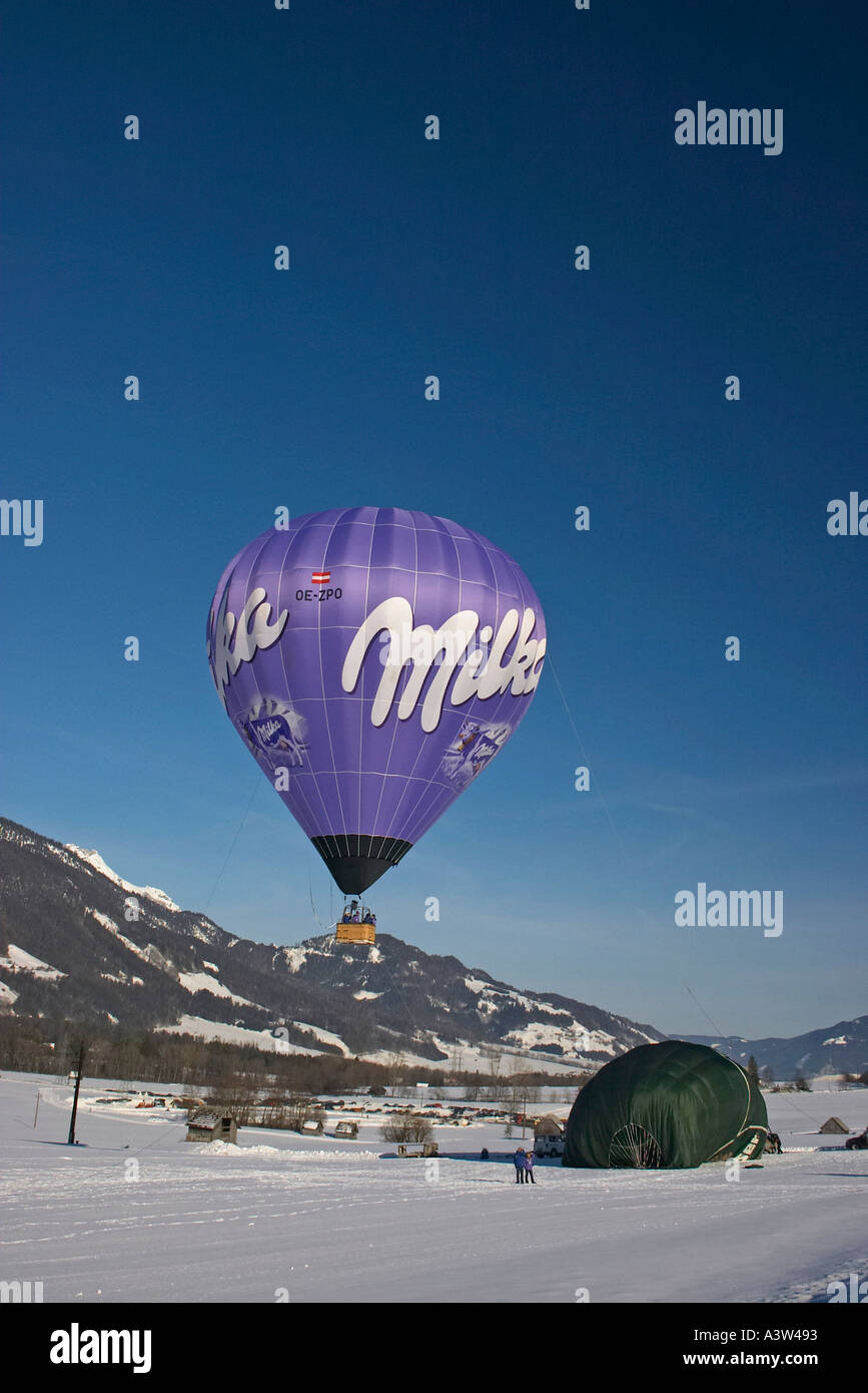 hot-air balloon Milka Stock Photo - Alamy