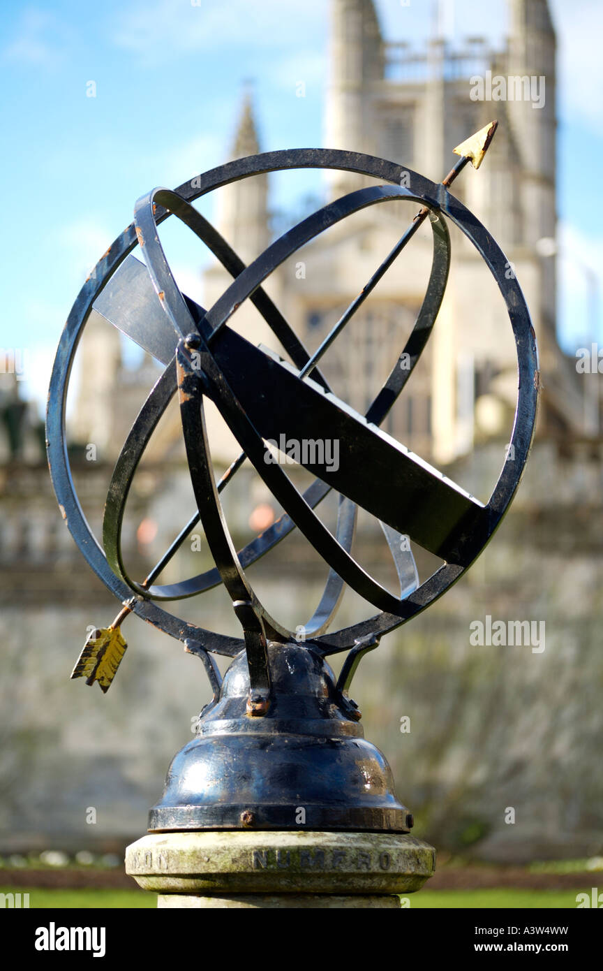 Sun dial in Bath Stock Photo - Alamy