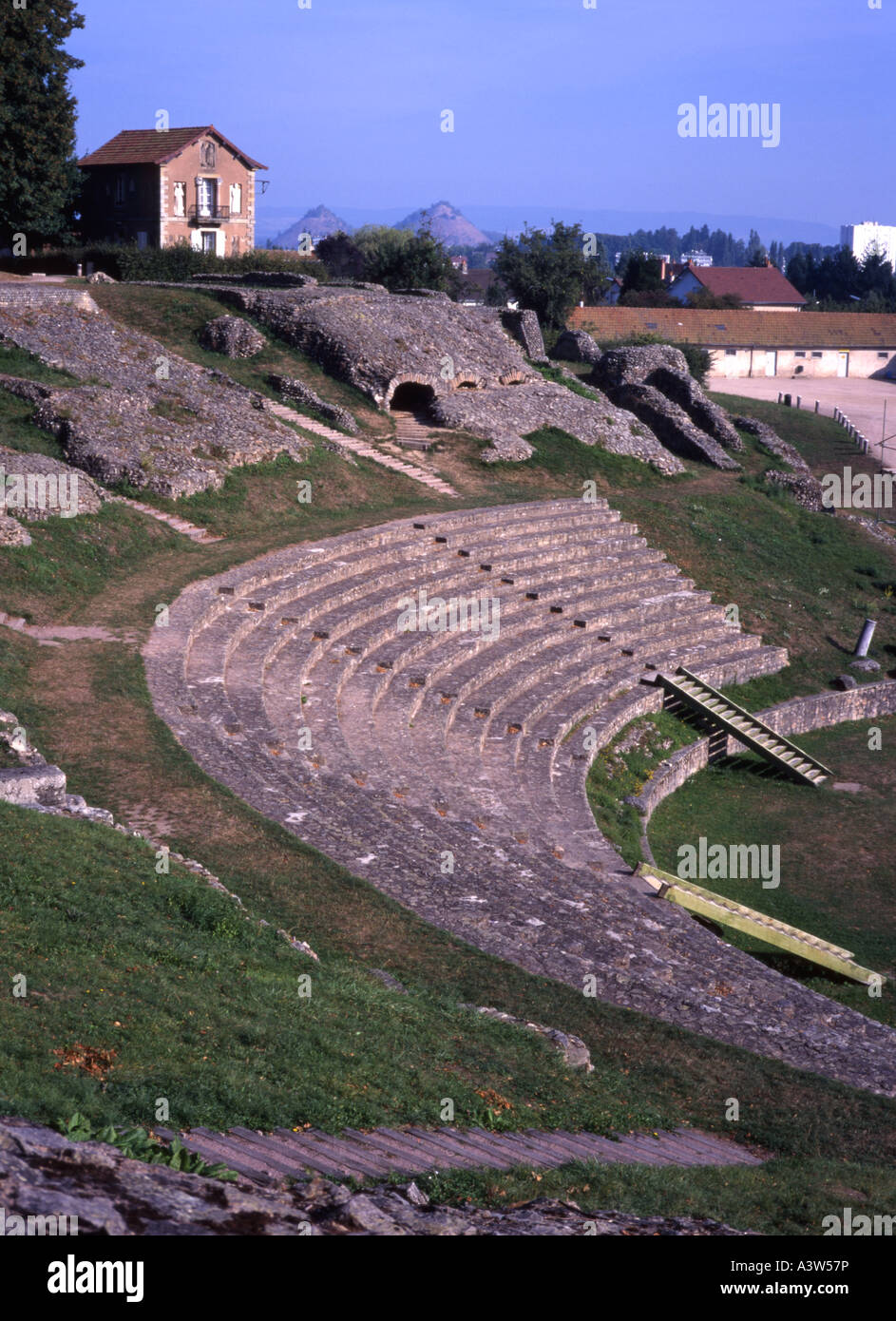 Roman ampitheatre Autun Burgundy France Stock Photo - Alamy