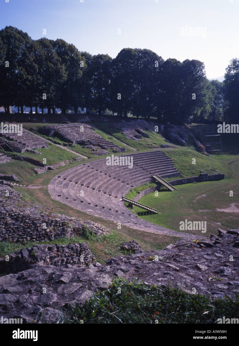 Roman ampitheatre Autun Burgundy France Stock Photo - Alamy