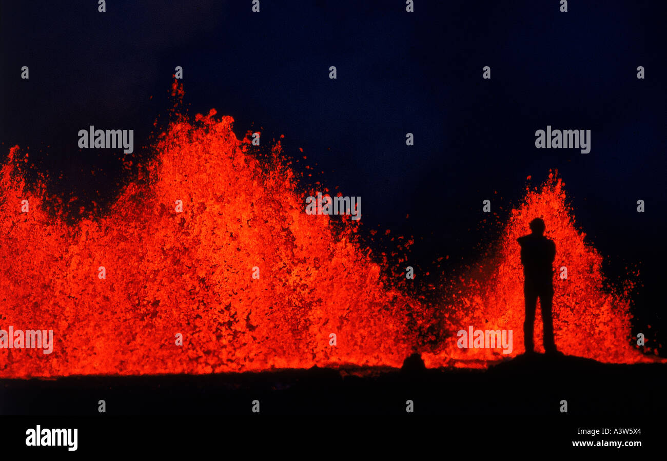 Krafla volcanic eruption, Iceland Stock Photo - Alamy