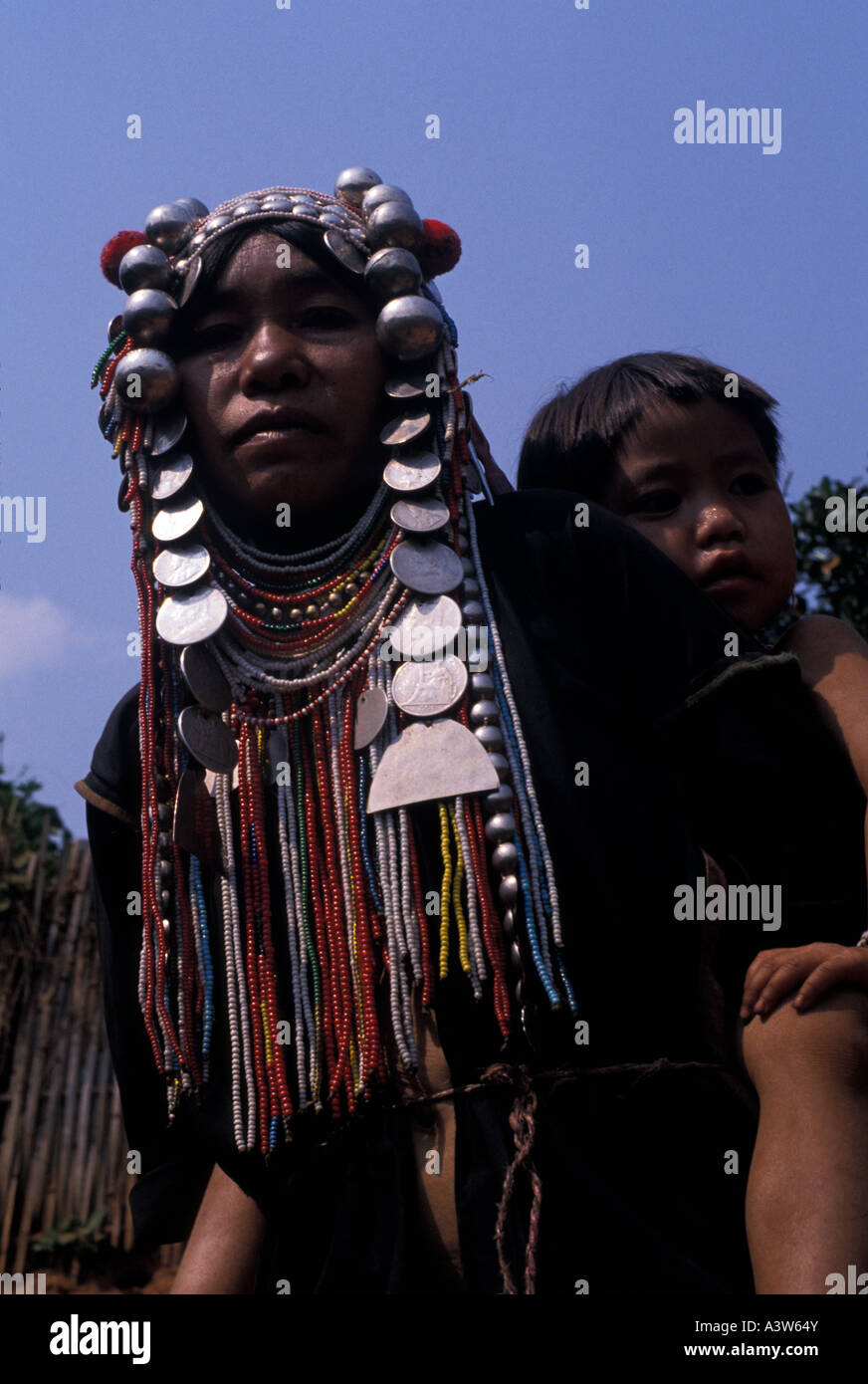 Chaing mai akha tribeswoman boy hi-res stock photography and images - Alamy