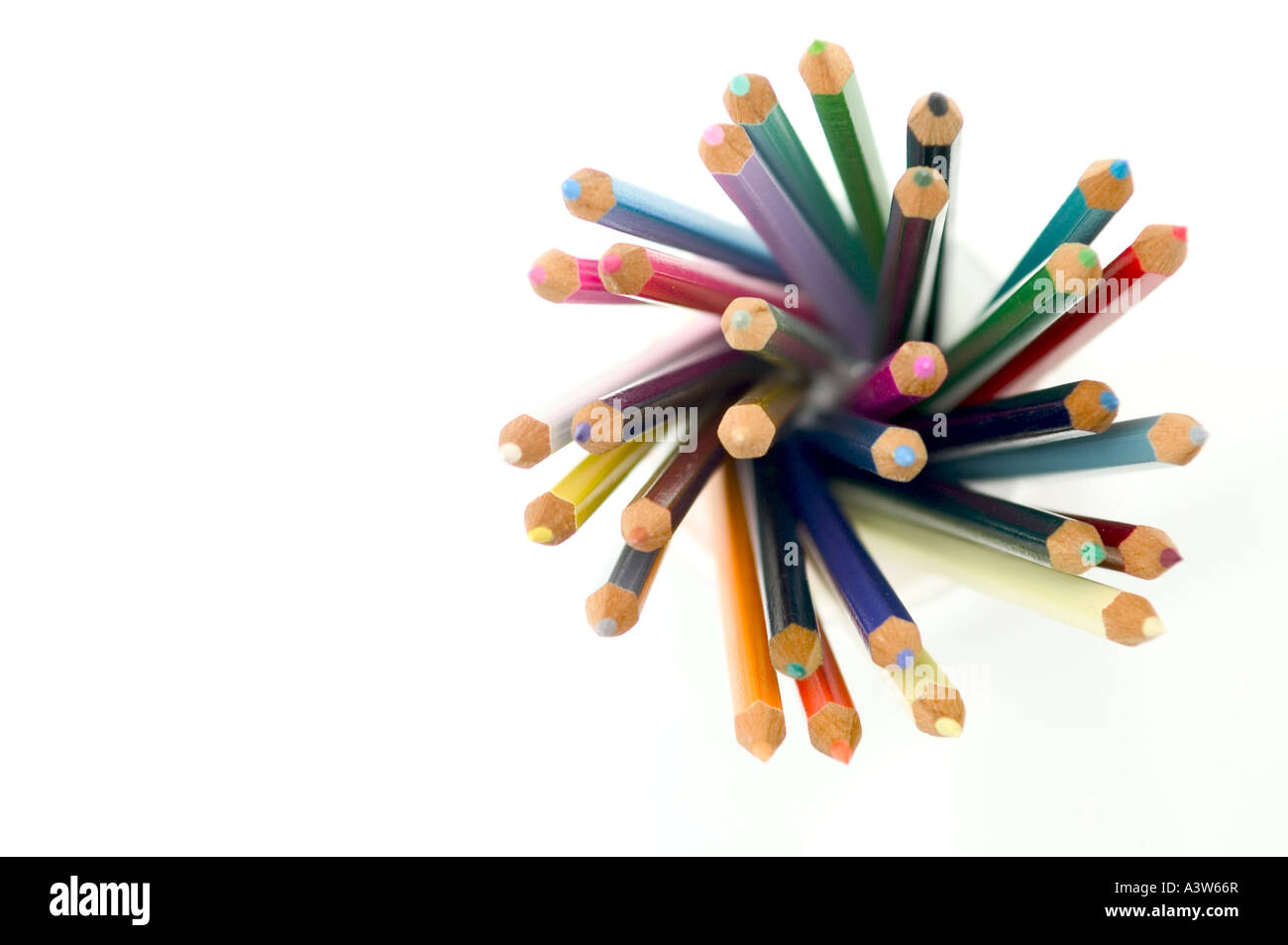 Bunch of coloured pencils Stock Photo - Alamy