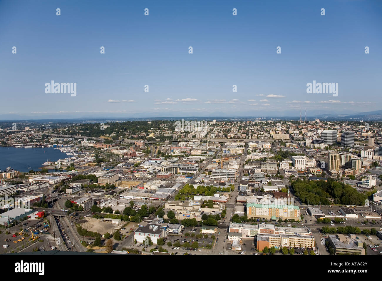 Northern Seattle city suburbs USA Stock Photo - Alamy