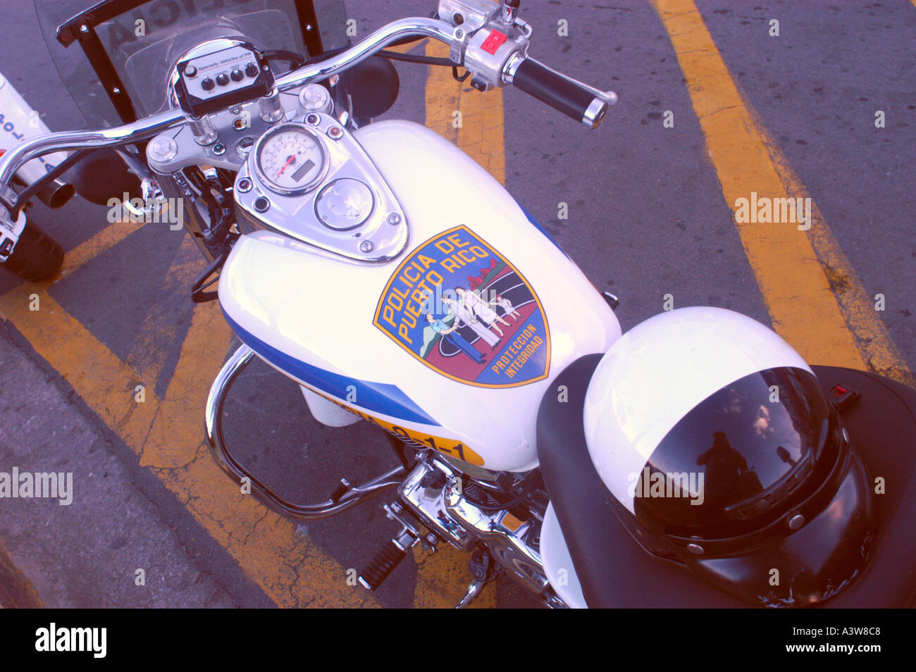 San Juan Police Motorcycles in Puerto Rico Stock Photo - Alamy