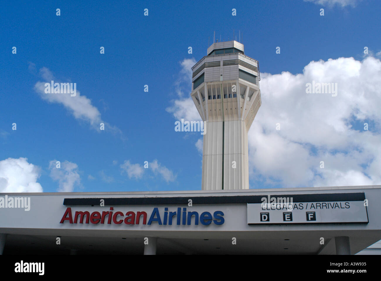 Airport traffic control tower in San Juan Puerto Rico International ...