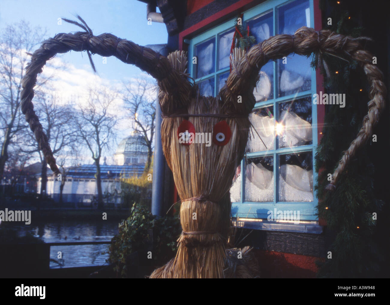 Wicker Moose in Tivoli Gardens Copenhagen Stock Photo - Alamy