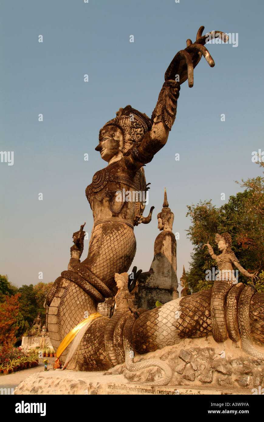Wat Khaek Sala Kaew Ku, Hindu temple. Nong Khai, north Thailand Stock ...