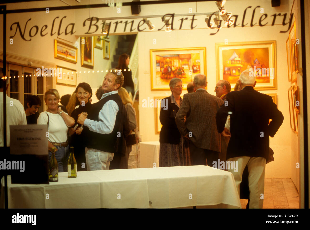 Art gallery opening Stock Photo - Alamy