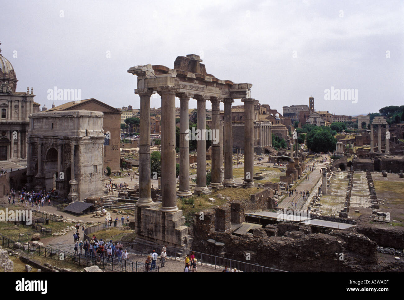 A view of the Forum in Rome Stock Photo - Alamy
