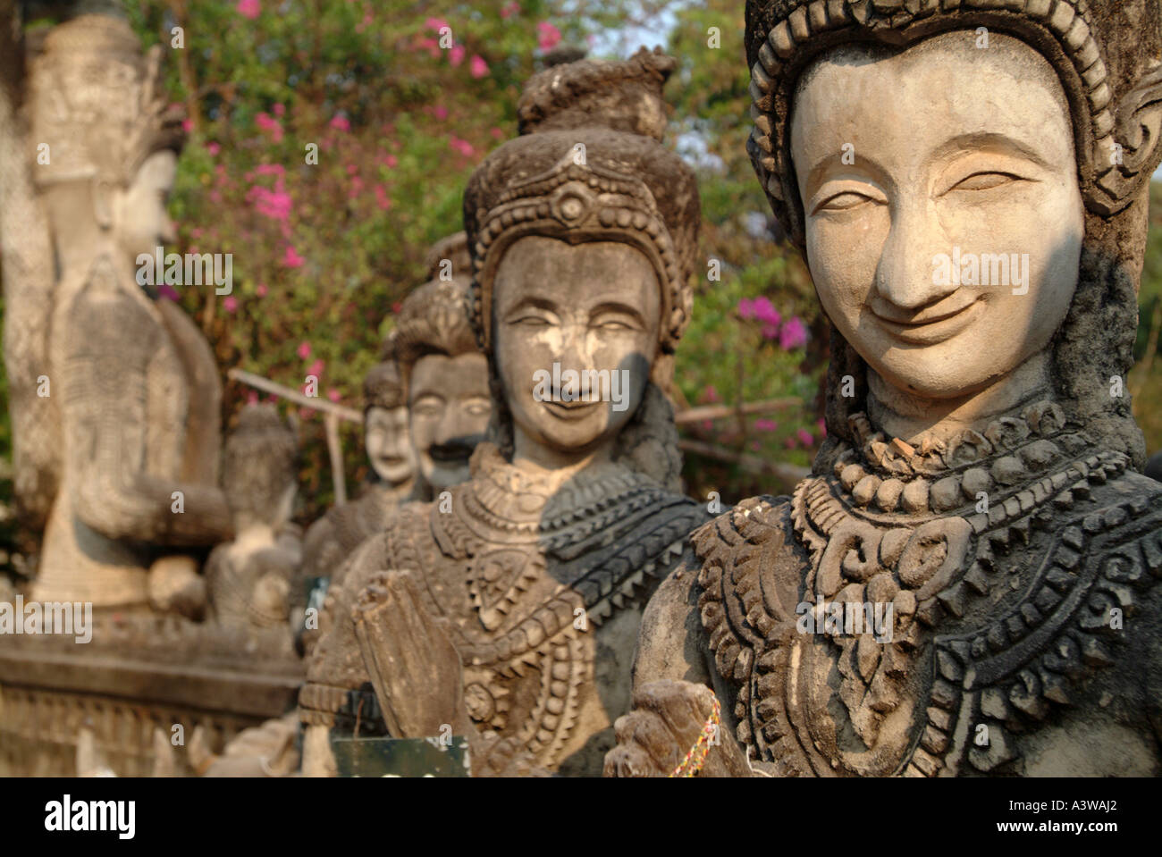 Wat Khaek Sala Kaew Ku, Hindu temple. Nong Khai, north Thailand Stock ...