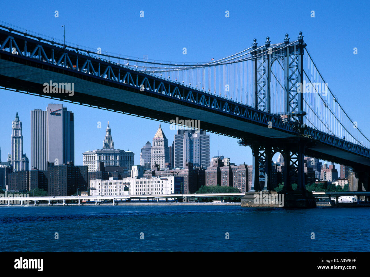 The Manhattan Bridge in New York City Stock Photo - Alamy